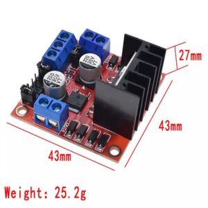 L298N Motor Driver Controller Board Module Stepper Motor DC Dual H-Bridge, Suitable for Motors, Robots, Smart Cars