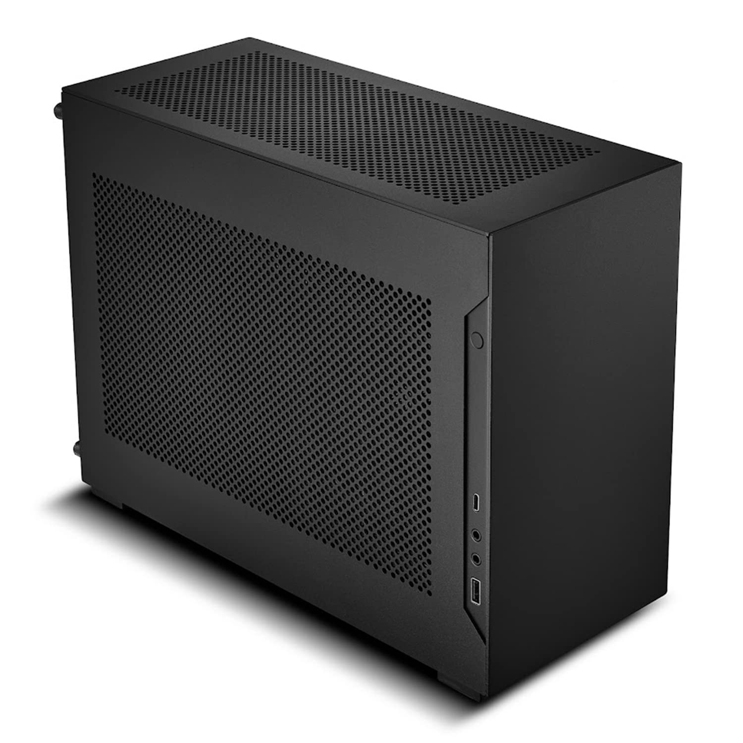 Lian Li A4-H2O Small Case - Mini ITX - Aluminum Exterior & SPCC Steel Interior - PCIe 4.0 - Easy AIO Installation - Supports SFX/SFX-L Power Supply (A4-H2O A4 BLACK)