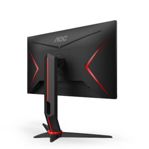 AOC Gaming 24G2SPU - 24 Inch FHD Gaming Monitor, 165Hz, IPS, 1ms MPRT, Height Adjust, Speakers, freesync Premium, USB HUB (1920 x 1080 @ 165Hz, 250 cd/m², HDMI 1.4 / DP 1.2 / USB 3.2), Black