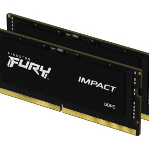 Kingston FURY Impact 64GB 4800MT/s DDR5 CL38 SODIMM XMP Ready Laptop Memory (Kit of 2) KF548S38IBK2-64