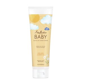 sheamoisture baby conditioner for curly hair raw shea, chamomile and argan oil moisturizes and helps detangle delicate curls and coils 13 oz