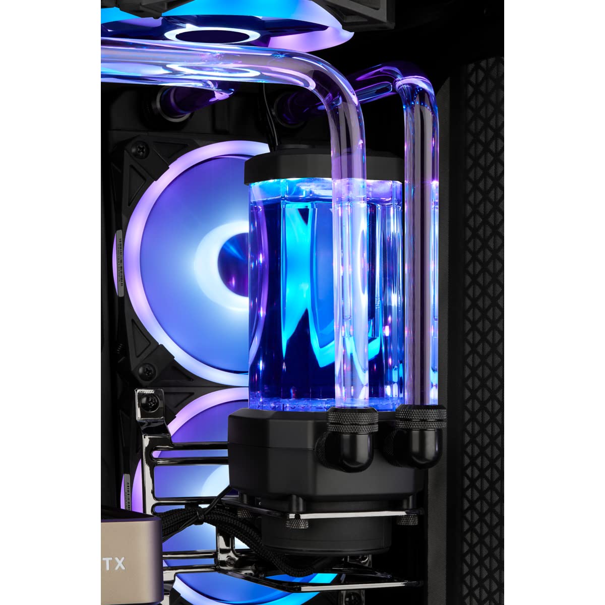 Corsair Hydro X Series iCUE XH305i RGB PRO Custom Cooling Kit (Hardline CPU Cooling Loop, CPU Water Block, D5 Pump/Reservoir Combo, Radiator, 3x RGB Fans, iCUE Software Control) Black