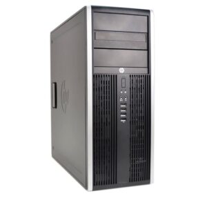 hp custom built rgb lights pc 8300 tower desktop computer intel core i5-3470 3.20ghz 16gb ram 256gb ssd, windows 10, keyboard & mouse wi-fi (renewed)