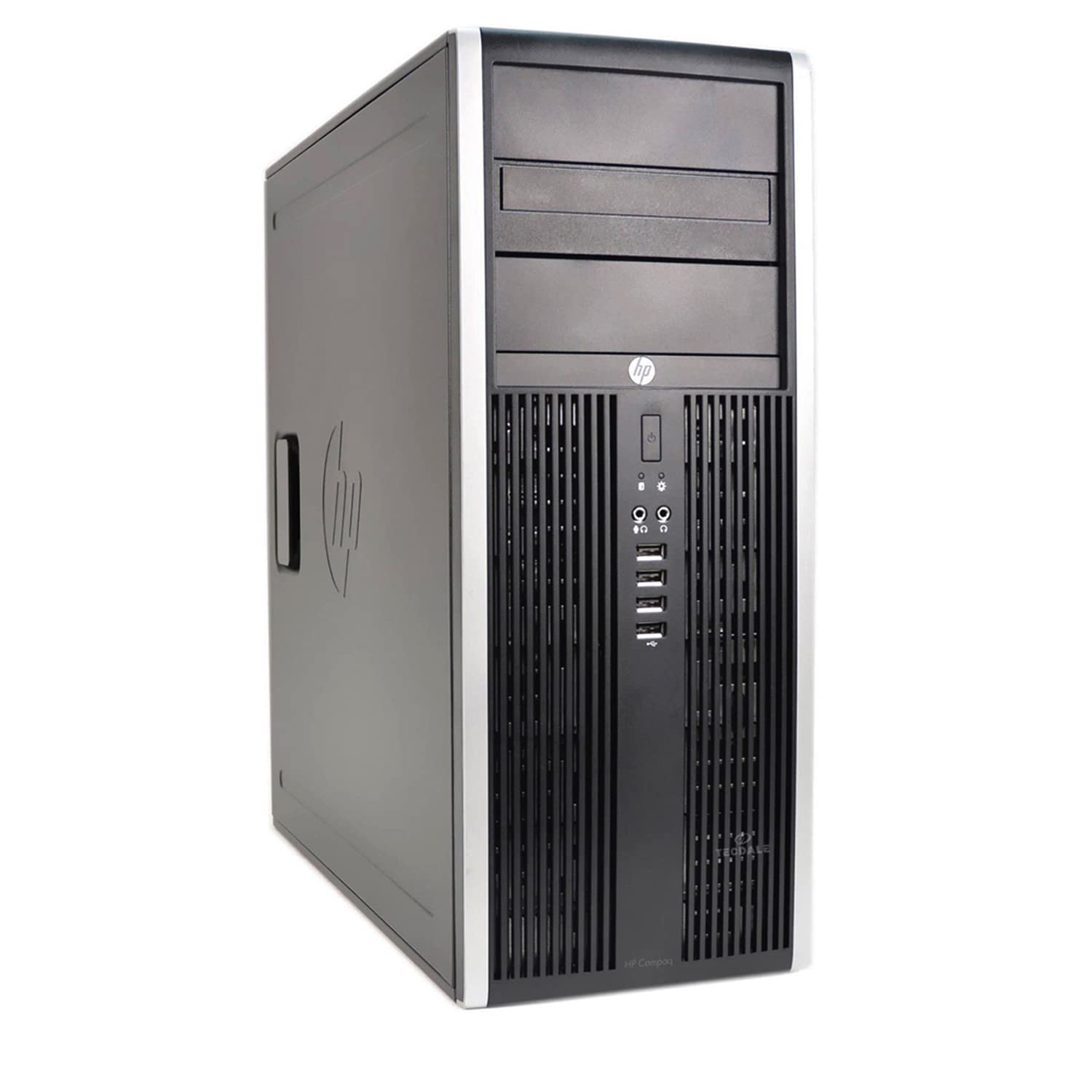 HP Custom Built RGB Lights PC Compaq Elite 8300 Tower Desktop Computer Intel Core i5-3470 3.20GHz 8GB RAM 512GB SSD, Windows 10, Keyboard & Mouse Wi-Fi (Renewed)