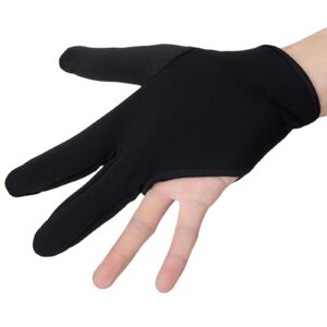 comanlai professional heat resistant gloves for hair styling - 3 finger mittens curling wand glove barber glove reusable hair dye heat protector glove protection gloves