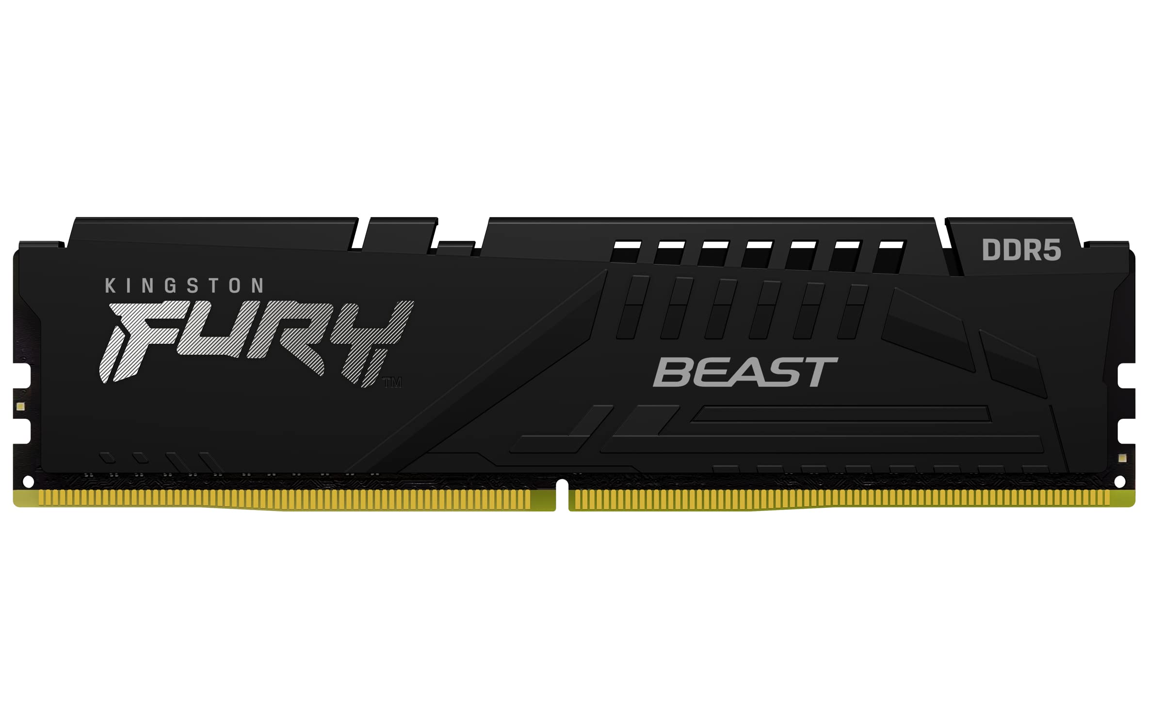 Kingston Technology Fury Beast Black 64GB 4800MT/s DDR5 CL38 XMP 3.0 Ready Computer Memory (Kit of 2) KF548C38BBK2-64