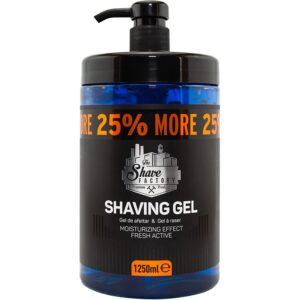 the shave factory - shaving gel | non-irritating | precise shave on face and body | shaving gel for men | moisturizes the skin | 1250ml (42.25fl oz.) (sapphire blue)