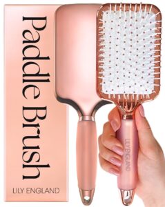 lily england hair brush set for women & teen girls of all hair types - mermaid/unicorn - salon results, detangling, blow-drying, vented