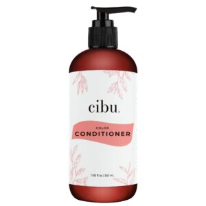 cibu conditioner for dry, color-treated hair, 11.83fl oz - gently hydrates and strengthens, for all hair types wavy, curly - protects color, conditions, revitalizes hair scalp - fresh scent