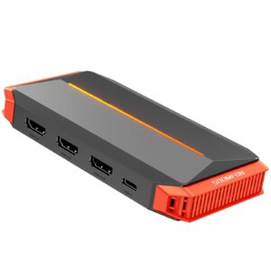 video capture card - soomfom dual hdmi input game capture card with 1080p60 hdmi loop-out, stream and record at 1080p 60fps for live streaming, conference and more