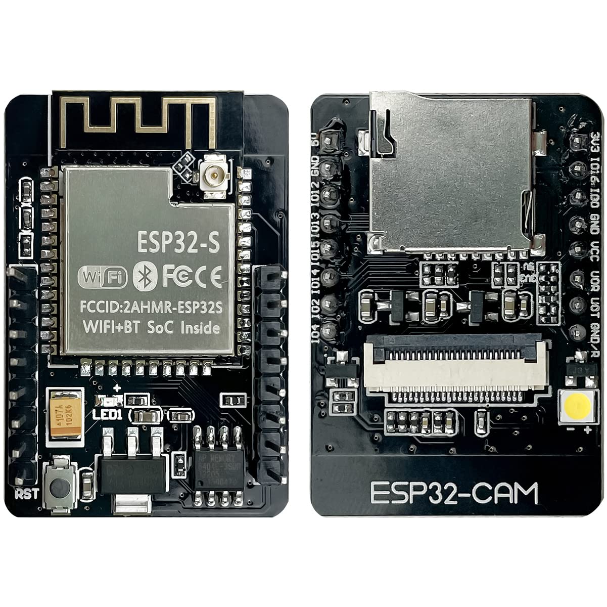 Hosyond 2Pcs ESP32-CAM Wireless WiFi+Bluetooth Development Board with OV2640 Camera Module Compatible with Arduino