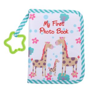 kisangel baby photo album soft baby book first year baby photo book memory album for babies newborns toddlers