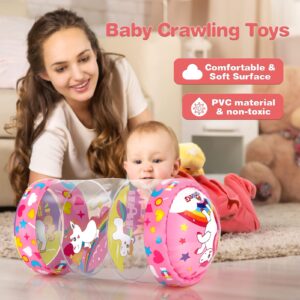 Dreamon Crawling Toys for Baby Infant Roller Toy with Music LED Light, Learning to Climb Toy for Tummy Time Babies, Gifts for Toddlers 6 to 18 Months