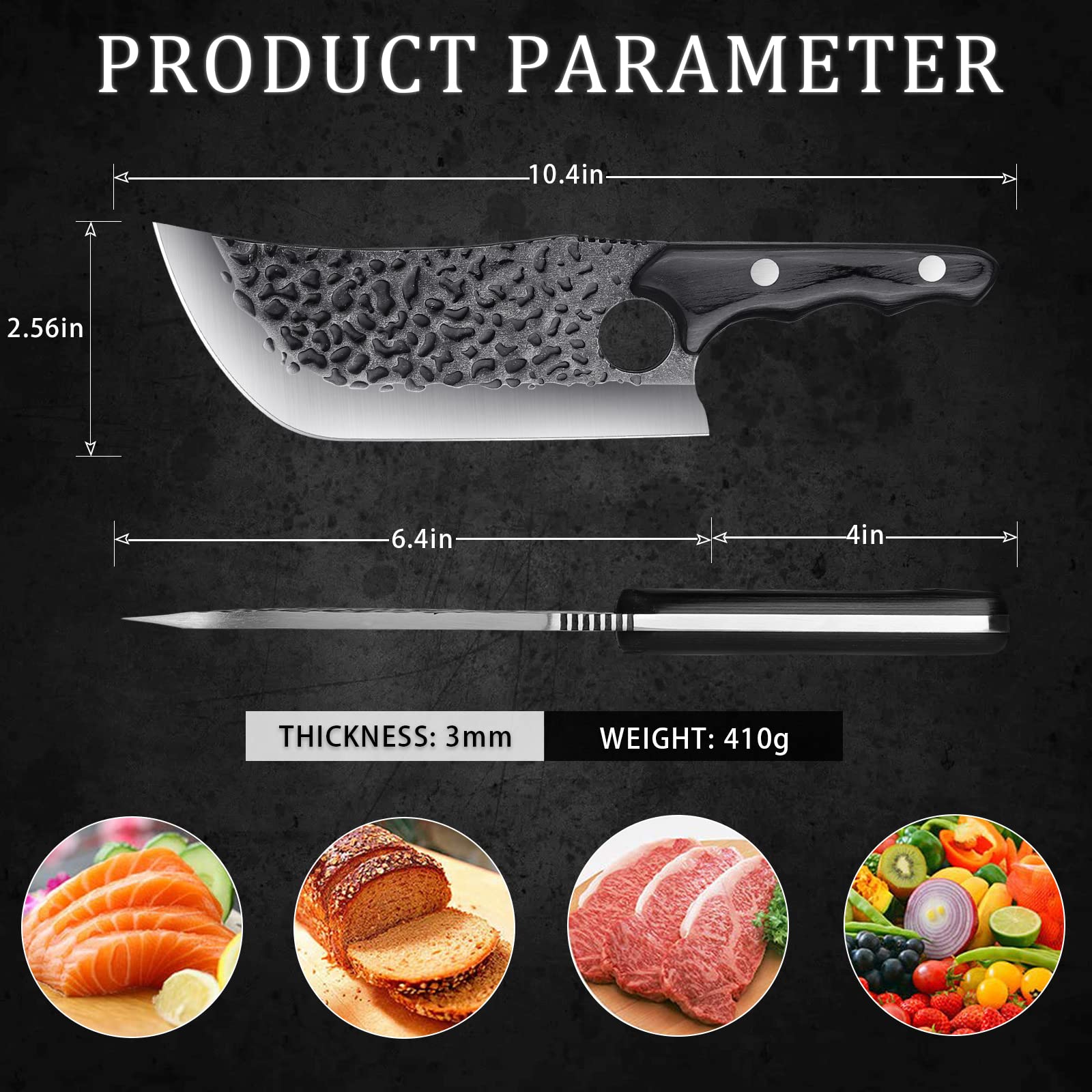 Moontay Meat Cleaver Knife & Meat Cleaver Knife