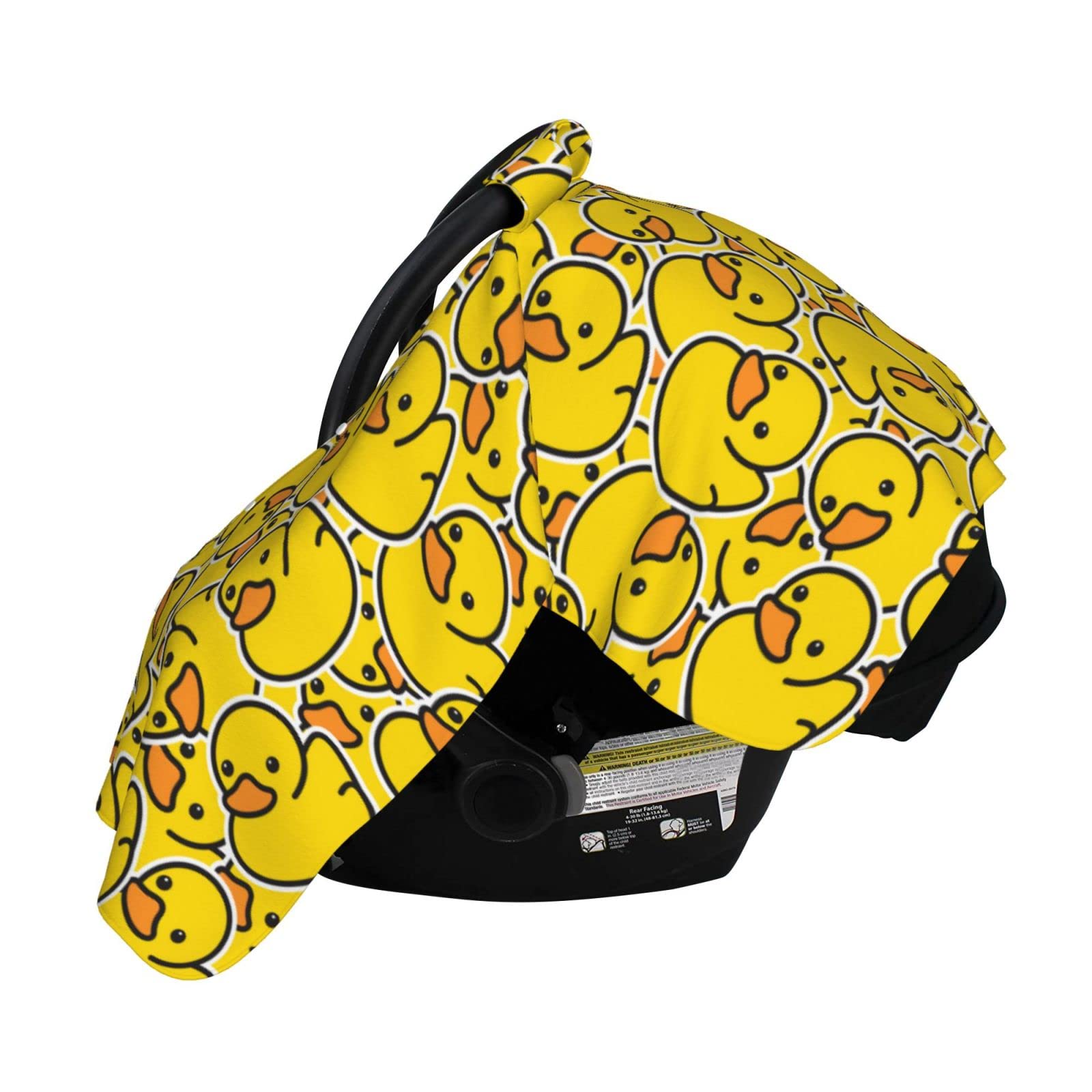 KiuLoam Rubber Ducky Cartoon Baby Car Seat Canopy, Nursing Cover for Mom Breastfeeding Scarf, Infant Car Seat Cover/Multiuse Baby Stroller Covers for Babies Boys Girls