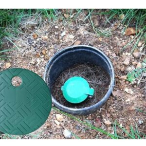 4 Pcs Valve Box Cover Lid ID 5.5" OD 6" Round Sprinkler System Irrigation Sprinkler Valve Box Cover