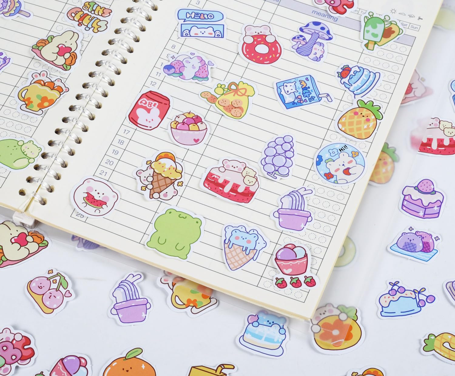 300 Pieces Cute Kawaii Cartoon Animal Stickers for Kids Small Size Korean Scrapbook Decals Pack for Photo Planner Notebook DIY Gift Card Dairy Suitcase Album Laptop Phone Case