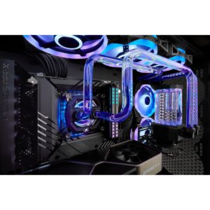 Corsair Hydro X Series iCUE XH305i RGB PRO Custom Cooling Kit (Hardline CPU Cooling Loop, CPU Water Block, D5 Pump/Reservoir Combo, Radiator, 3x RGB Fans, iCUE Software Control) Black