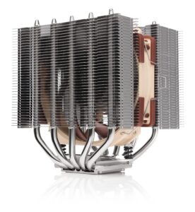 noctua nh-d12l, low-height dual-tower cpu cooler (120mm, brown)