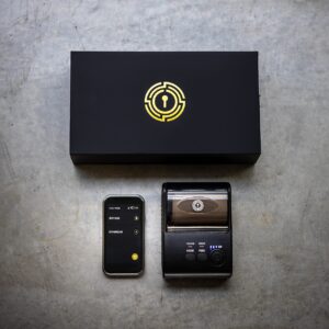 iCoin Wallet & Printer - Cold Storage Digital Crypto Hardware with 3in Color LCD Touchscreen, Secure Messaging and Digital Wallet for NFT, Crypto Currency and Tokens, All-in-one with Secure Printer