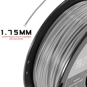 HATCHBOX Metallic Finish PLA 3D Printer Filament, Dimensional Accuracy +/- 0.03 mm, 1 kg Spool, 1.75 mm, Black