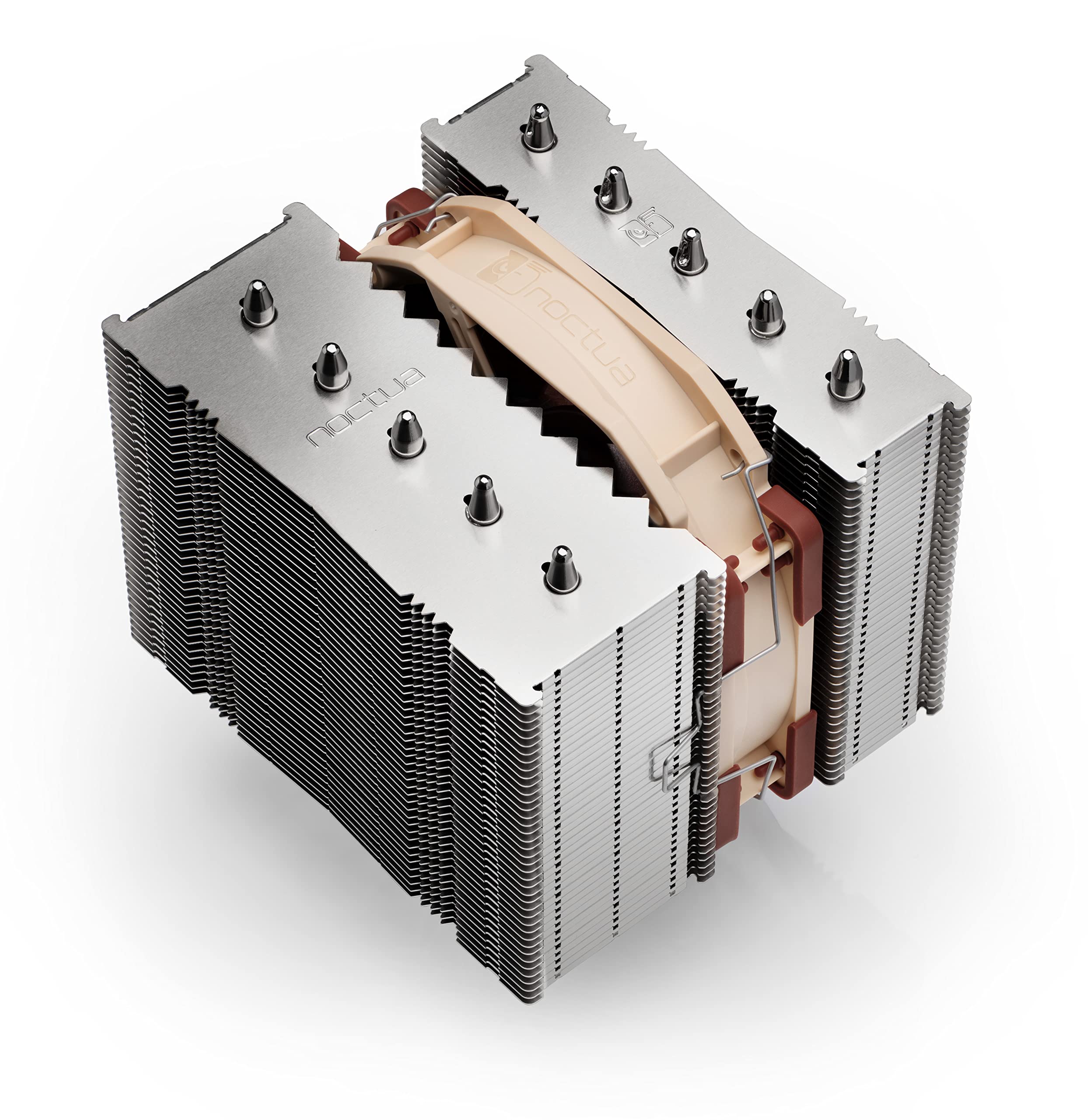 Noctua NH-D12L, Low-Height Dual-Tower CPU Cooler (120mm, Brown)