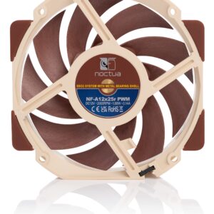 Noctua NF-A12x25r PWM, Round-Frame 120mm Fan, 4-Pin (Brown)