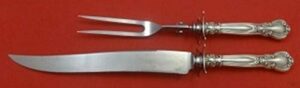 chantilly by gorham sterling silver roast carving set 2pc hhws