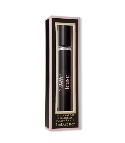 Victoria's Secret Tease Candy Noir Eau de Parfum Rollerball, Notes of Raspberry Glaze, Night-Blooming Iris & Warm Tonka, Travel Size Mini Perfumes for Women (0.23 oz)