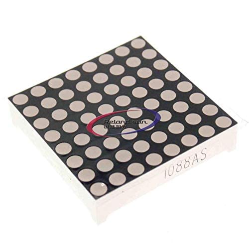 5PCS Smart Electronics 3mm 8x8 Led Lattice Bright Red Dot Matrix Module 8x8 (Common Cathode)