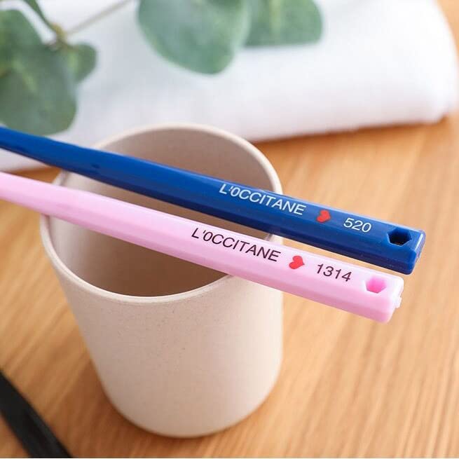 solajun 2pcs Couple Toothbrush Oral Tooth Brushes Simple Adult Soft Hair Innovative Heart-Shaped Toothbrush Lover Gift (Blue and Pink)