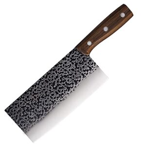 vegetable cleaver kitchen knife butcher's knife stainless steel hammer knife, 8" fits home & kitchen, ergonomic handle