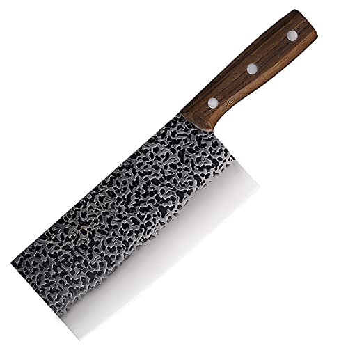 Vegetable Cleaver Kitchen Knife Butcher's Knife Stainless Steel Hammer Knife, 8" Fits Home & Kitchen, Ergonomic Handle