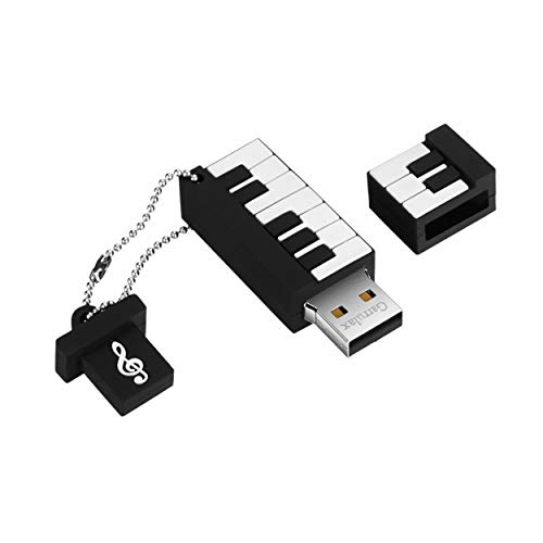 USB Flash Drives , 32GB / 64GB Silicone Waterproof USB 2.0 USB Memory Stick Pen Drive U Disk Jump Drive Data Storage Pendrive Thumb Drives (64GB, Cute Piano)