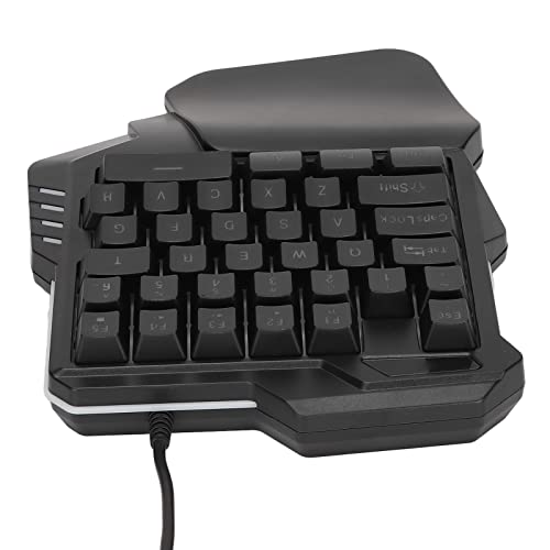 01 02 015 Half Keyboard, onehanded Gaming Keyboard Gaming Home Bedroom Control LED Backlit