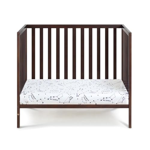 Suite Bebe Palmer 3-in-1 Mini Crib in Espresso - with Mattress Pad