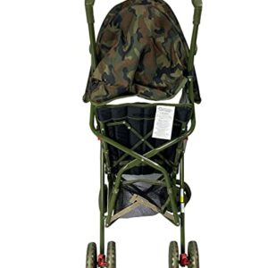 AmorosO Single Stroller - Baby Stroller with Four Wheels - Lightweight Stroller - Convertible Stroller with Extra Storage Space - Foldable Stroller with Sun Protection Hood Cover