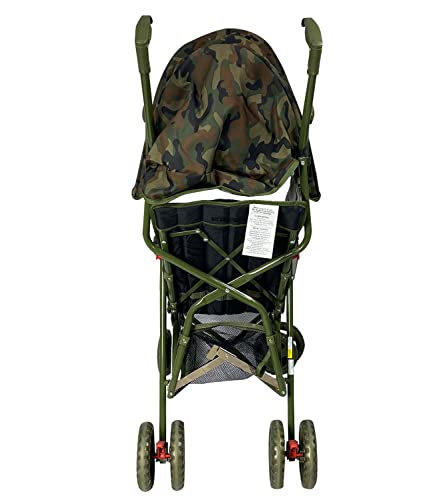 AmorosO Single Stroller - Baby Stroller with Four Wheels - Lightweight Stroller - Convertible Stroller with Extra Storage Space - Foldable Stroller with Sun Protection Hood Cover