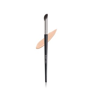 enzo ken mini angled concealer brush under eye, concealer brush, small nose contour brush, nose brush contour, nose brush, angle concealer brush, small concealer brushes, angled brush - black, 8s