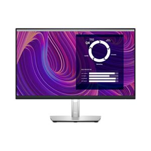 dell p2423d monitor - 23.80-inches qhd (2560 x 1440) 60hz display, srgb 99%, 5ms response time, hdmi/dp/usb 3.2 gen 1 connectivity, height/tilt/swivel/pivot adjustability, 16.7 million colors - black