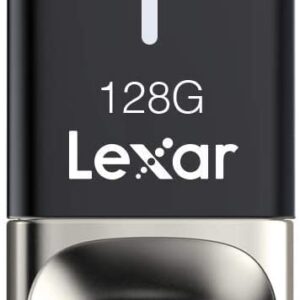 Lexar 128GB JumpDrive Fingerprint F35 150MB/s USB 3.0 Flash Drive Bundle with (1) GoRAM Black Lanyard (128GB, 1 Pack)