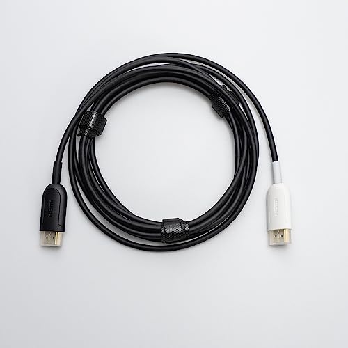 huaham 8K Fiber Optic HDMI Cable 25ft, 48Gbps Ultra High Speed HDMI 2.1 Cable 8K@60Hz 4K@120Hz, Support eARC RTX 3090 HDCP 2.2&2.3 Dolby Compatible with PS5, Xbox Series X, Roku/Fire/Sony/LG CX TV