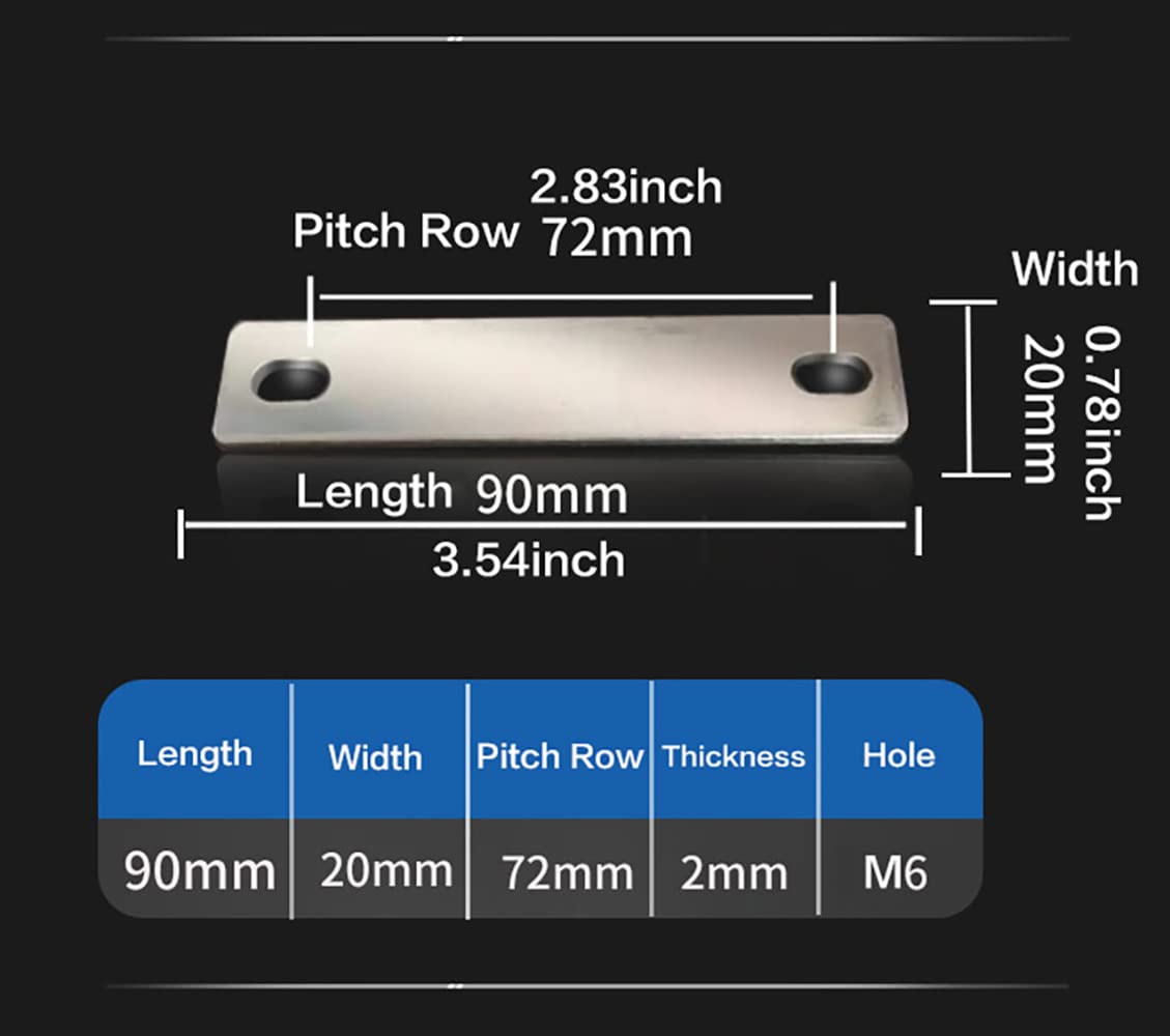 VNSZNR Bus Bars Connector Red Copper Nickel Plate Pitch Row 72mm Lifepo4 Cell Lithium Battery Busbar