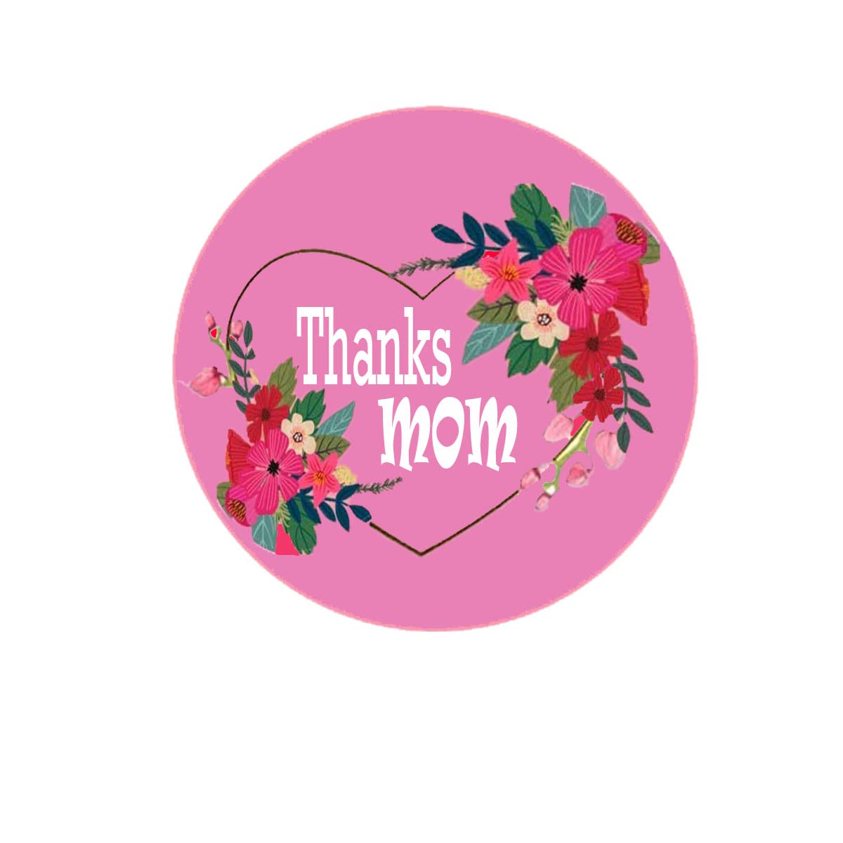 Remarkable Happy MotherDay Labels Stickers,2 Inch Best Mom Ever with Flowers Heart Gift Tag Wrap Stickers for Envelope Seals Card Boxes Party Favor Presents,Thanks Mom Stickers (252 Pcs)