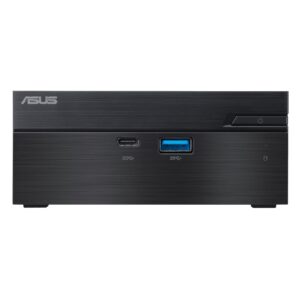 ASUS MiniPC PN41 Fanless Barebone with Intel 11th gen Dual Core Celeron N4500, Support Dual 4K, DisplayPort, WiFi AC, Bluetooth 5, VESA Mount