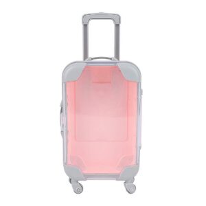 yadesqef false eyelashes storage box, suitcase packing mini false eyelashes luggage case mink eyelashes tray makeup tools (pink)