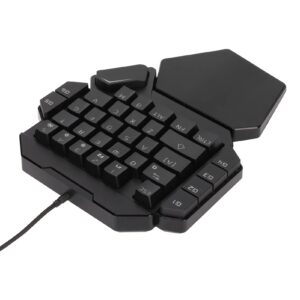 shanbor one handed gaming keyboard, one handed keyboard ergonomic design for dorm for game for home