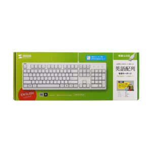 Sanwa Supply SKB-E5UW English USB Keyboard (White)