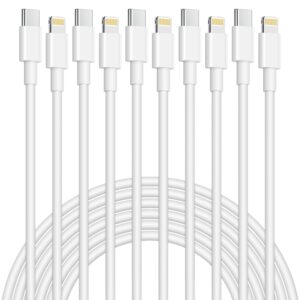 usb c to lightning cable[apple mfi certified] iphone fast charger cable 5-pack 6ft type c charger cord for iphone 13/13 mini/13 pro/12/12 mini/12 pro/12 pro max/se/11/11 pro/max/xs/ipad pro/airpod