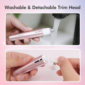 TOUCHBeauty Portable Ear Nose Hair Trimmer for Women, Nose Trimmer Women, Nose Hair Trimmer, Ear and Nose Hair Trimmer Clipper for Men Women, Mini Sized Battery Powered, Easy Cleansing